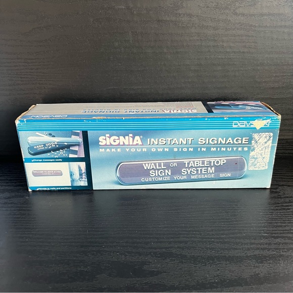 Vintage | Accents | Vintage Davson Signia Wall Tabletop Instant Signage ...
